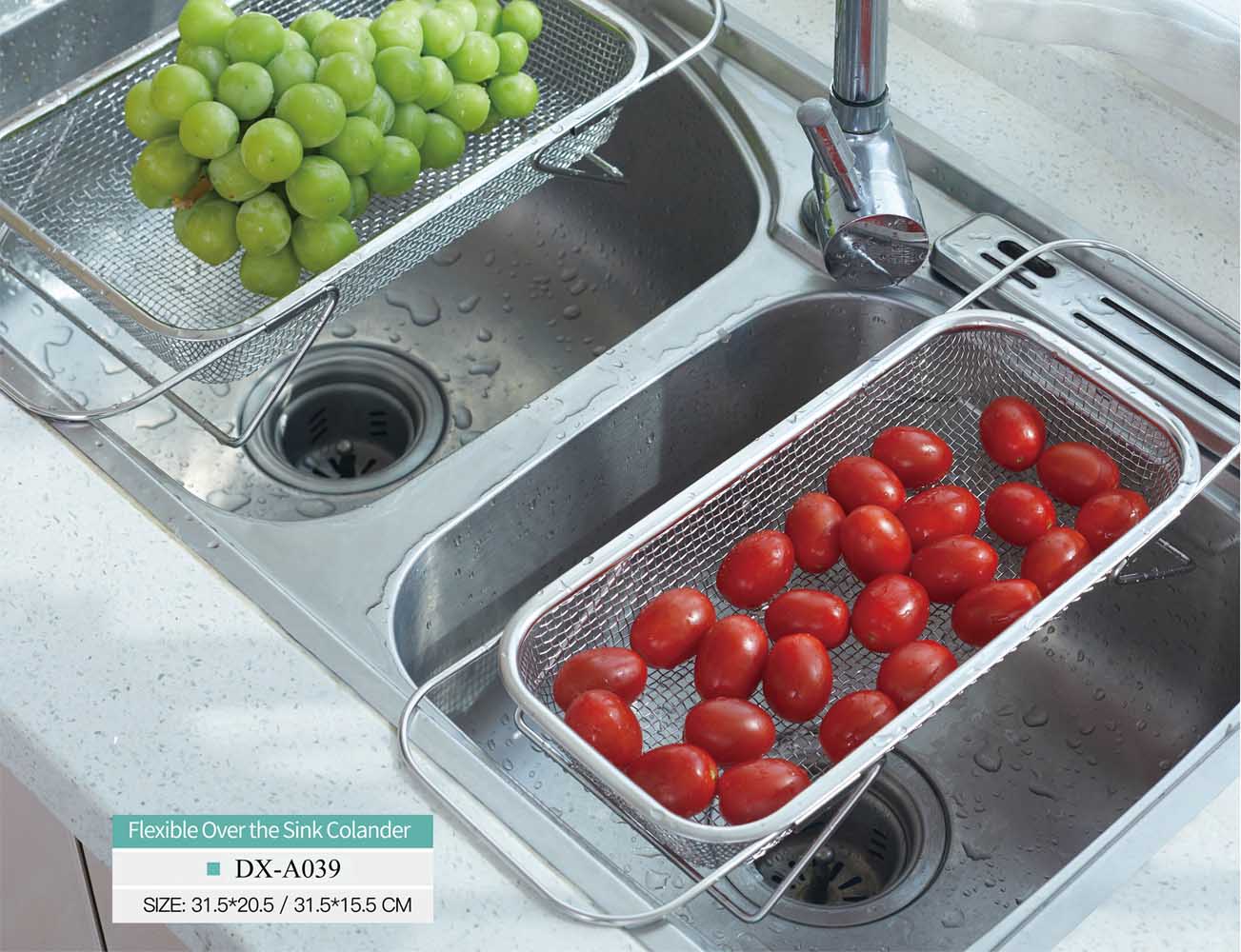 Over the Sink Colander - Inoxicon